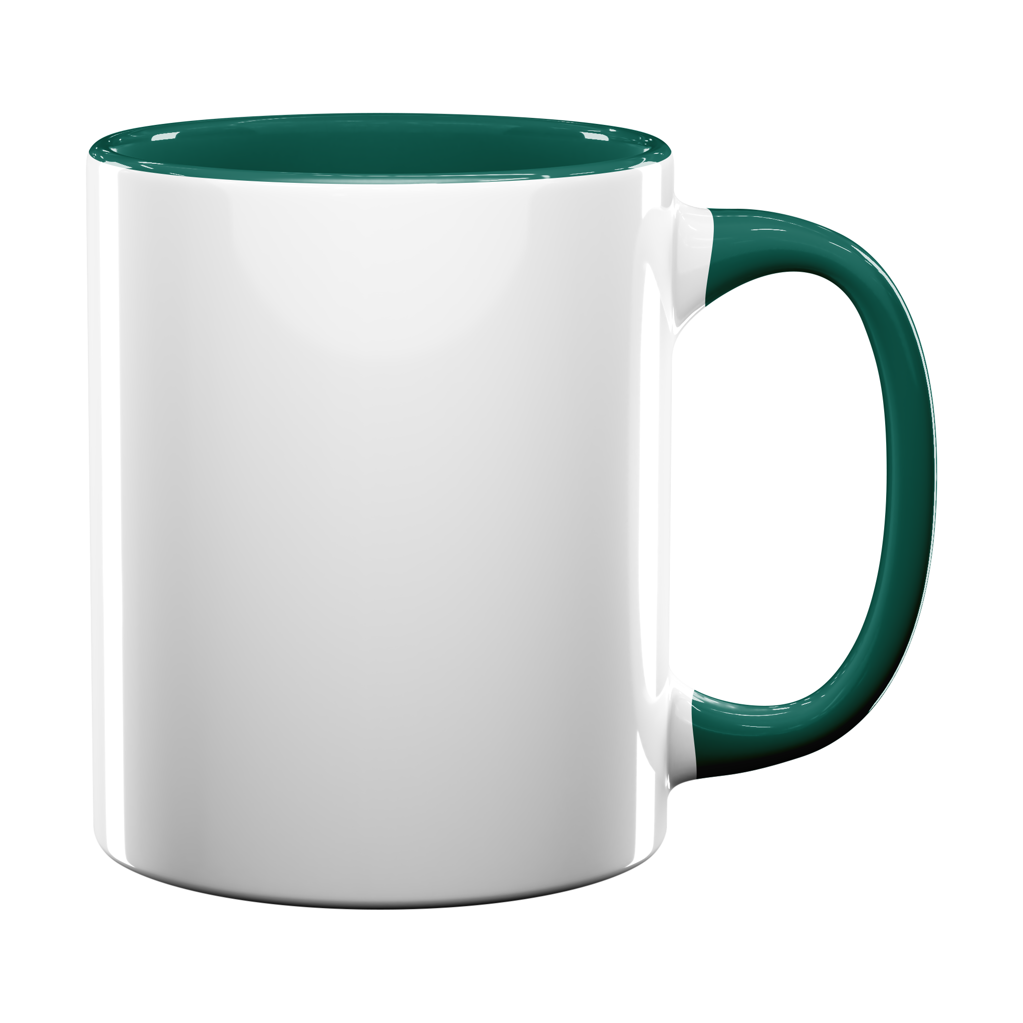 11 oz Color Accent Mug - Inner Handle | Customized Print on Demand ...
